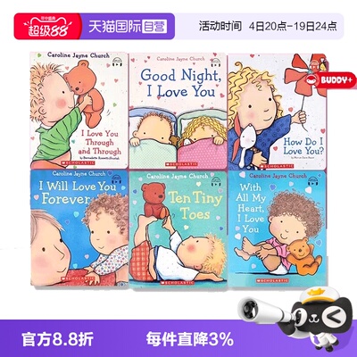 【自营】爱的晚安故事系列 亲子绘本 6册 赠官方音频 Caroline Jayne Church 英文原版 儿童低幼宝宝启蒙绘本