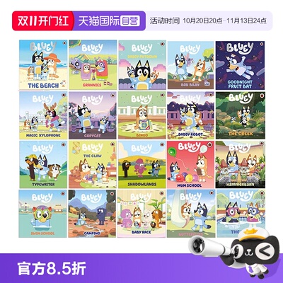 【自营】现货 英文原版  Bluey 20 Book Flexi Slipcase  小蓝狗布鲁伊20册 儿童启蒙故事绘本