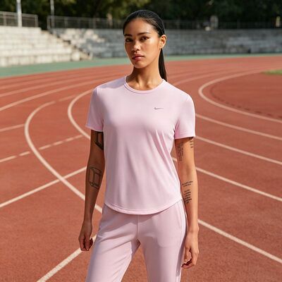 【自营】Nike耐克速干T恤女网眼训练短袖跑步运动上衣HQ0649-663
