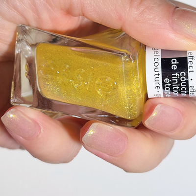 Essie微光疗瓶Metallic Glaze 金属釉彩顶油 Crushed Gold碎金04
