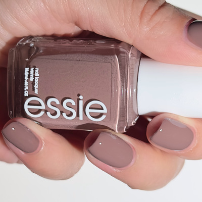 美国ESSIE指甲油 低饱和灰调裸棕 简约知性日常 691 CROCHET AWAY