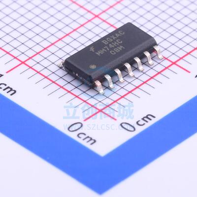逻辑门 MM74HC08MX SOIC-14_150mil ON 全新原装进口