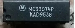 集成IC电路芯片MC33074P  MC33074AP  MC33074  DIP原装拆机