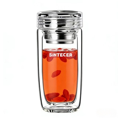 斯特卡双层隔热鹅蛋玻璃茶杯