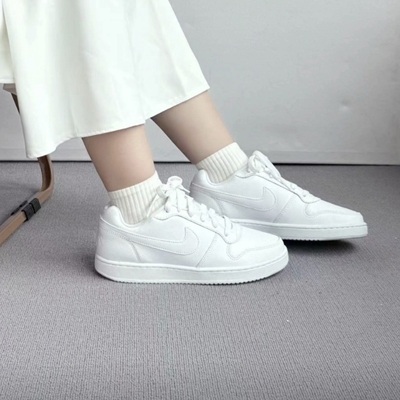 NIKE Ebernon Low男女纯白简版空军休闲运动百搭小白鞋AQ1779-100