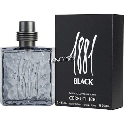 Cerruti 1881 Black EDT 黑色赛露迪1881男士淡香水100ml