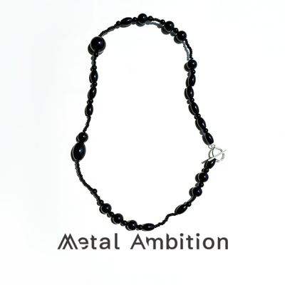 玛瑙纯银串珠女高级感项链