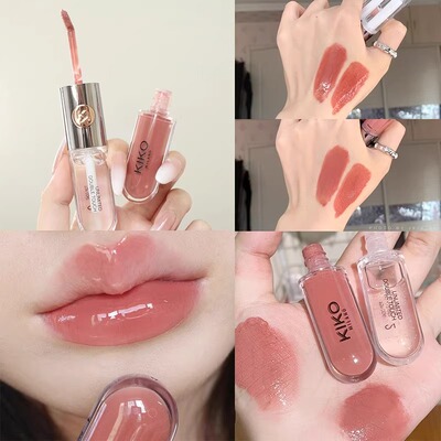 kiko双头镜面唇釉纯欲不沾杯