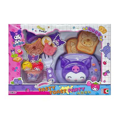 hellokitty凯蒂猫库洛米吐司派对柠檬茶制作儿童仿真过家家玩具