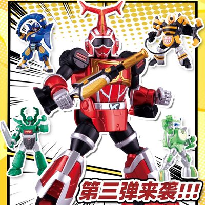 正版万代BNFIGURE Q铁甲小宝第三弹超级变换形态系列盲盒摆件礼物