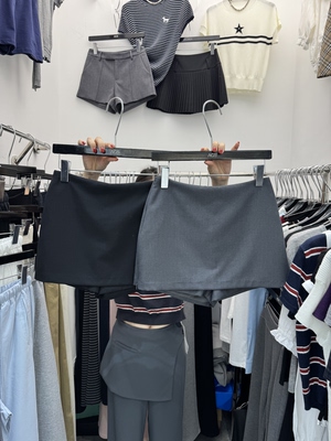 ACS韩版设计感假两件侧边拉链半身裙女春夏26新款辣妹A字半裙包裙