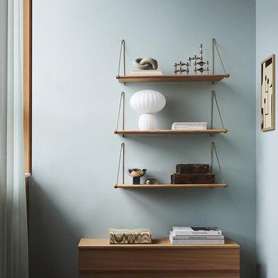 WeDoWood环壁挂式实木置物架