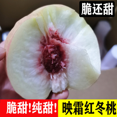 脆桃新鲜水果映霜红冬桃脆甜纯甜