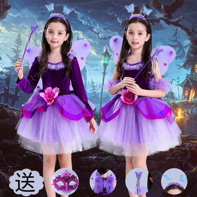 万圣节儿童演出服女童公主小精灵