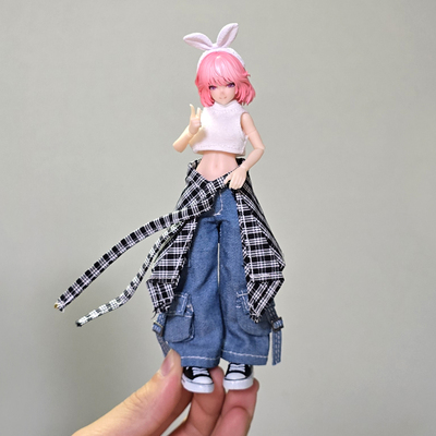 1/12兵人衣服配件6寸娘素体屁帘