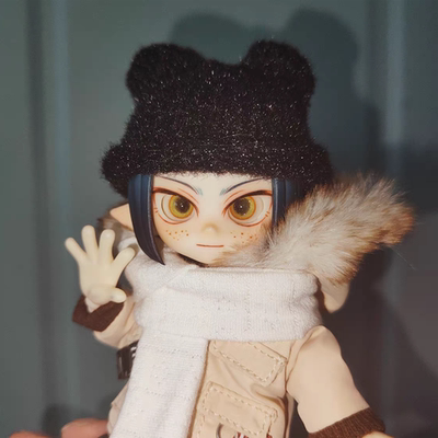 ob11娃衣头饰熊耳朵帽子可爱配饰