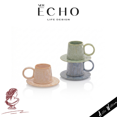 ECHO高颜值陶瓷窑变咖啡杯拿铁杯