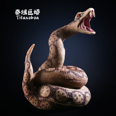 泰坦巨蟒仿真蛇玩具模型