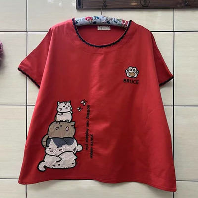 百搭显瘦女装圆领短袖体恤衫