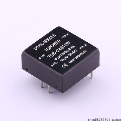 TD6-12D15   Vin=9V~18V Vout=±15V 400mA  价格以咨询为准