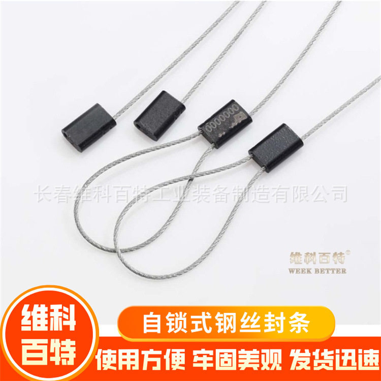 钢丝封条抽紧式一次性铅封电表物流货运集装箱封签施封锁防伪钢制