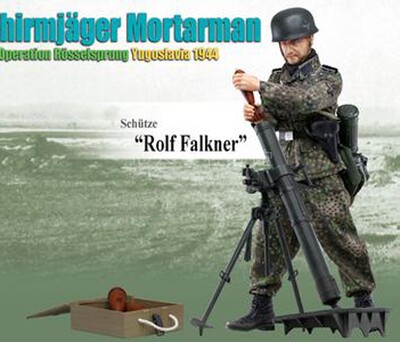 1 6兵人 威龙70205 德 SS 伞兵 500营 迫击炮手  现货 成品