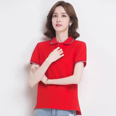 正品女士短袖polo衫夏季透气