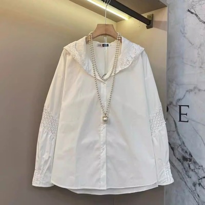 韩系糖果色连帽遮肚衬衫女