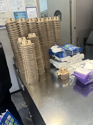 一次性杯托托奶茶底托外卖双杯托四杯托咖啡打包杯垫