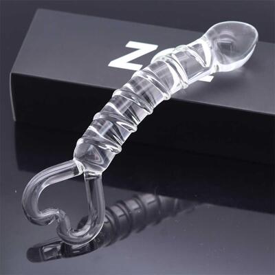Glass-made femalemasturbation toy fake phallus adult product