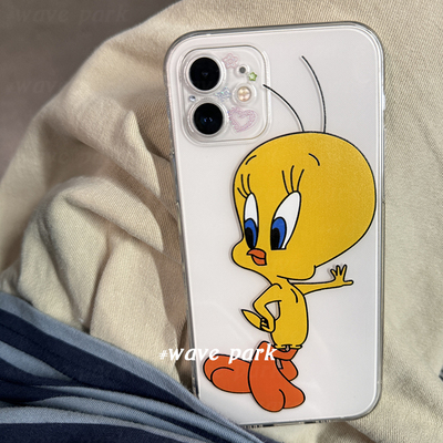 海浪公园【拍三免一】卡通人物崔弟适用于iPhone15promax手机壳tpu透明软壳三星s24