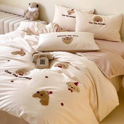 卡通全棉新疆长绒棉四件套