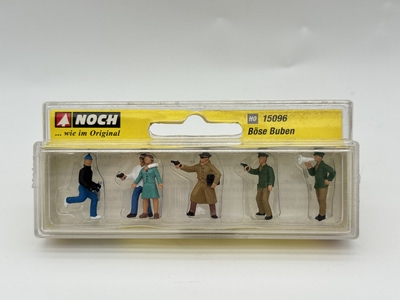 NOCH 微缩微距场景模型1:87HO微观小人道具 15096 警察 举起手来