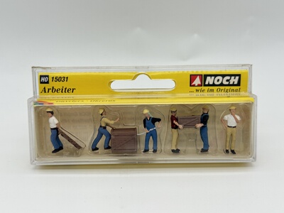 noch187比例微缩场景人偶模型微距摄影15031仓库搬运工人铁路人偶