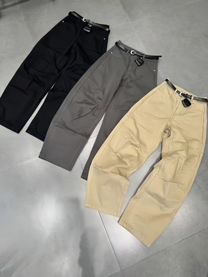 十三行EMPRESS新款大口袋设计阔腿工装休闲裤女宽松百搭拖地长裤