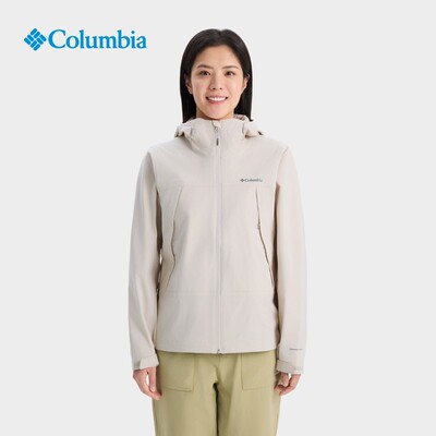 哥伦比亚户外2026春夏新品女子防风防水冲锋衣徒步连帽外套WR6318