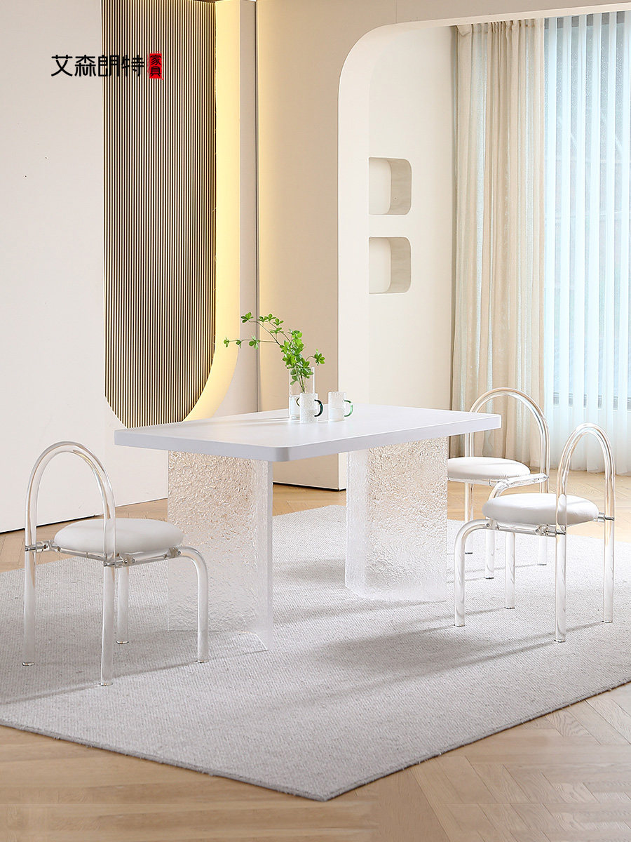 Eisenlang Acrylic Suspended Dining Table For Home Minimalist Modern ...