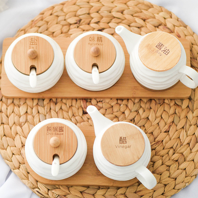 陶瓷佐料瓶盐糖罐油醋壶厨房用品