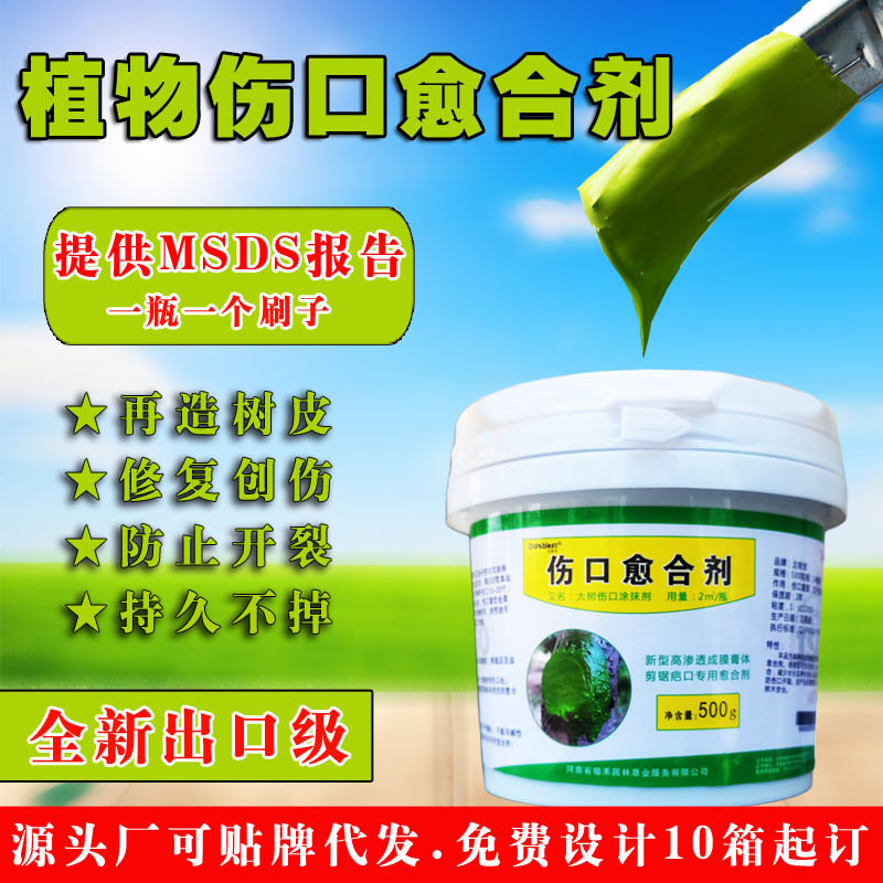 大树伤口涂膜剂果树创伤愈合剂人造树皮植物嫁接涂补剂树木愈合膏