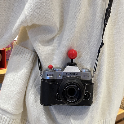 富士真皮保护套适用于xt30三代二XE5皮套配件xs20相机包xt50xt5壳