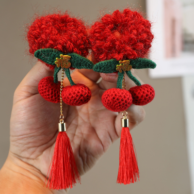 儿童头绳丸子樱桃发圈