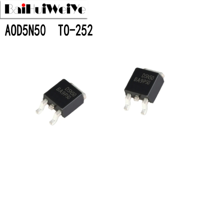AOD5N50 D5N50 场效应MOS管 5A 500V N沟道 贴片TO-252 全新国产