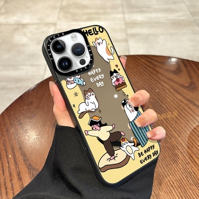 CASE环绕女孩老头头像磁吸适用于苹果17手机壳iPhone17 air 16Pro Max12 13 14 15Pro/plus防摔保护壳