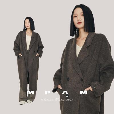 MPAM大衣2026年秋冬新款骆驼绒中长款毛呢外套通勤穿搭百搭