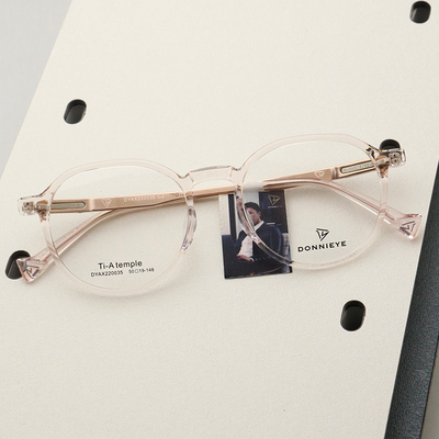【丹昵艾】DONNIEYE镜框板材钛韩系复古近视高度 正品DYAX220035