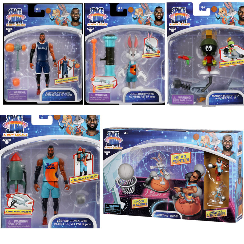 SPACE JAM空中大灌篮2勒布朗詹姆斯兔八哥扣篮人偶公仔盲盒玩具