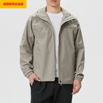 阿迪达斯男装2026春季新款运动服梭织训练健身连帽夹克宽松KQ8526