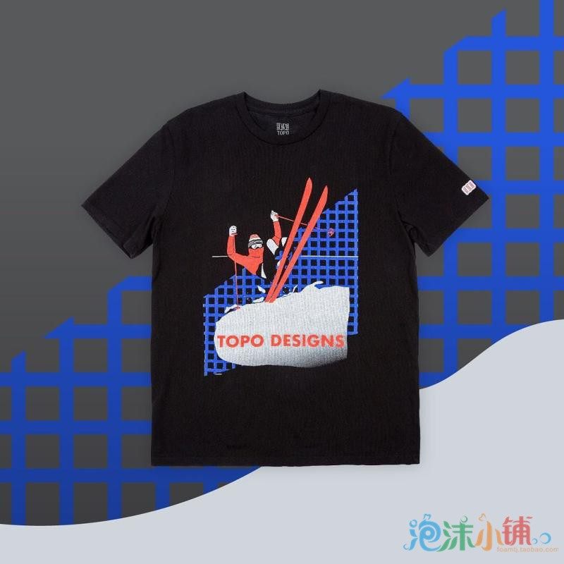 现货TOPO DESIGNS Freestyle运动休闲户外半袖攀岩有机棉短袖T恤
