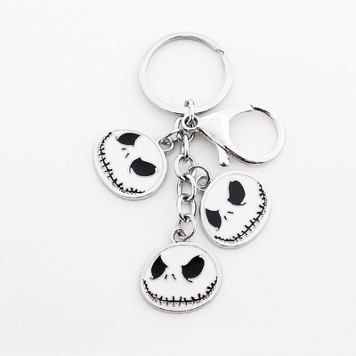 欧美个性金属鬼头钥匙扣RAYESHY