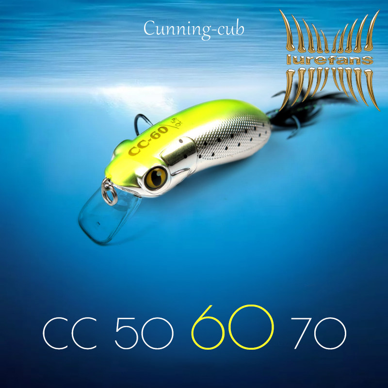 路亚发烧友大河奔流黑鱼鲈鱼CC50硬饵拟饵CC60浮沉水CC70翘嘴幼兽_虎窝淘